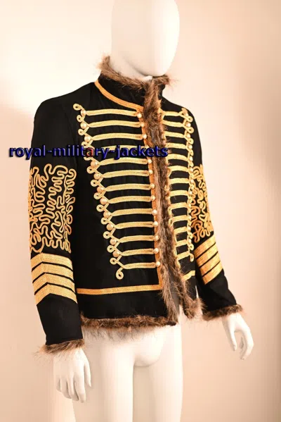 Pre-owned 100% Napoleonic Hussars Uniform Military Style Tunic Pelisse ...