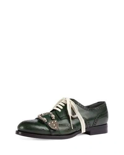 Gucci Queercore Brogue Shoes In Black | ModeSens