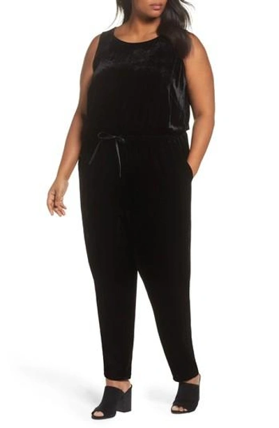 Eileen Fisher Velvet Drawstring Slouchy Jumpsuit In Black | ModeSens Eileen Fisher Velvet Drawstring Slouchy Jumpsuit In Black | ModeSens
