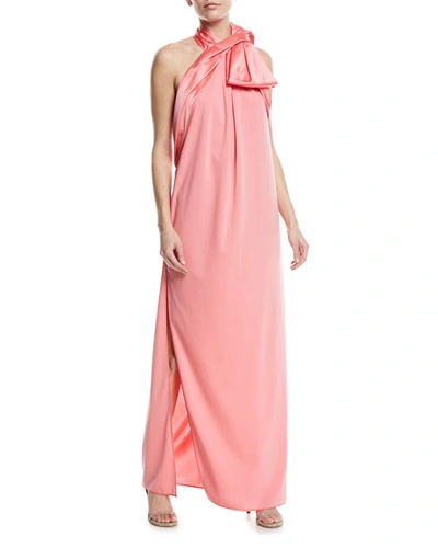 Marc Jacobs Jersey Halter Gown W/bow | ModeSens