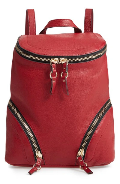 Vince Camuto Katja Leather Backpack - Red In Pepper Berry | ModeSens