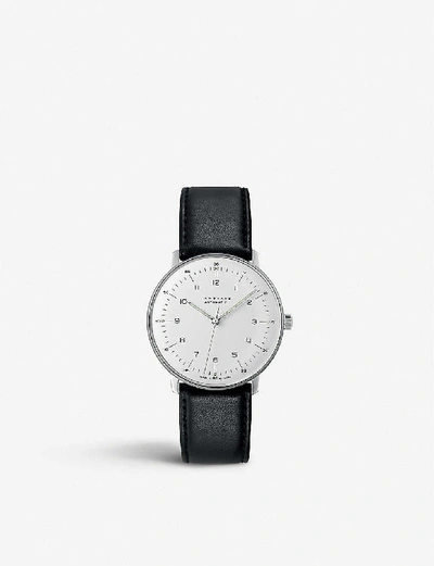 Junghans Max Bill Automatic 40mm Stainless Steel And Leather Watch, Ref ...