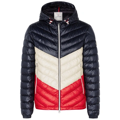 Moncler Palliser Colour-blocked Shell Jacket In Red,white,blue | ModeSens