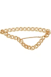 Chloé Logo-plaque Gold-tone Chain-link Belt | ModeSens