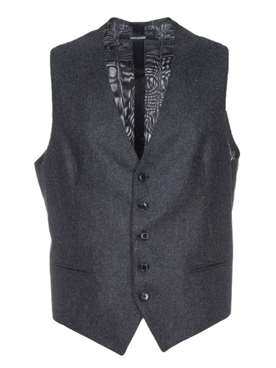 Tagliatore Grey Wool Vest | ModeSens