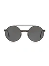 Versace Rock Icons 52mm Round Sunglasses In Black | ModeSens