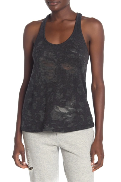 Alo Yoga Pure Racerback Tank In Charcoal Heathr Distressed | ModeSens