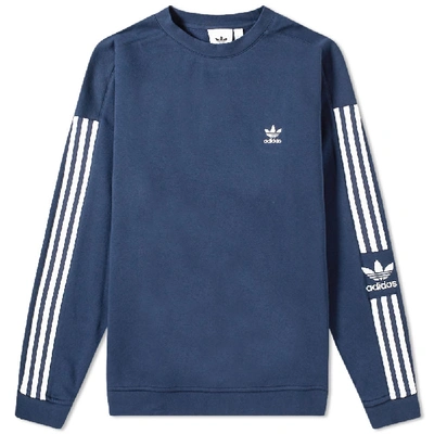 Adidas Originals Adidas Lock Up Crew Sweat In Blue | ModeSens