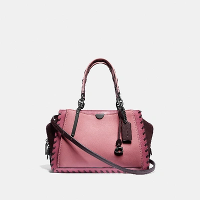 Coach Dreamer In Colorblock With Whipstitch In Pink In True Pink Multi ...
