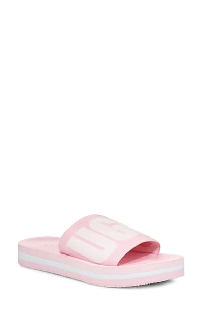 Ugg Zuma Logo Slide Sandal In Seashell Pink | ModeSens