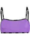 Dsquared2 Logo Crop Top Bra In 522 Puprple | ModeSens