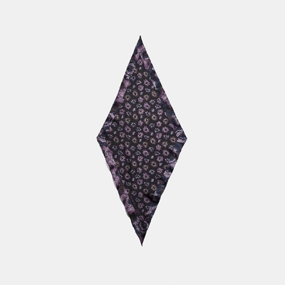 Coach Silk Diamond Scarf With Kaffe Fassett Print - Women's In Black ...