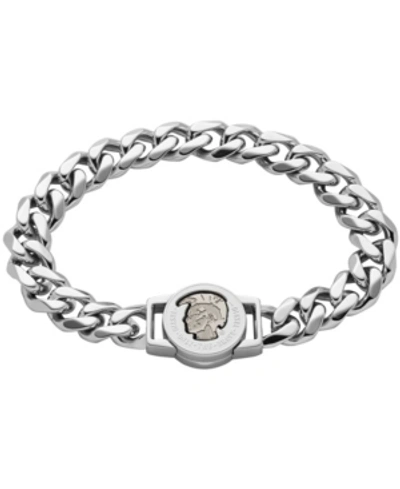 Diesel Men's Mohican Head Engraved Stainless Steel Id Bracelet In ...