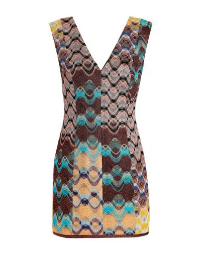 Missoni Short Dress In Brown | ModeSens