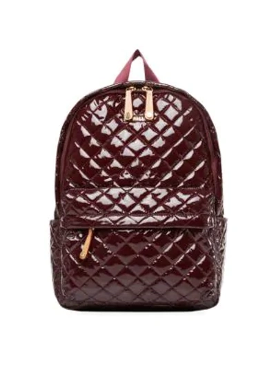 Mz Wallace City Metro Backpack In Dark Red | ModeSens