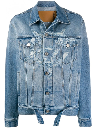 Vetements Anarchy Denim Jacket In Blue | ModeSens