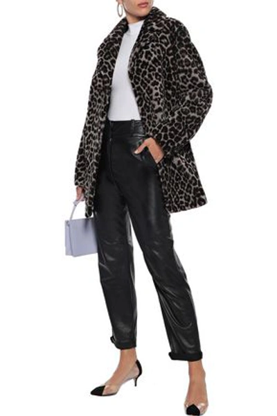 Stand Studio Woman Leona Leopard-print Shearling Coat Animal Print ...