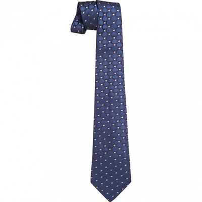 Pre-owned Loewe Navy Silk Ties | ModeSens