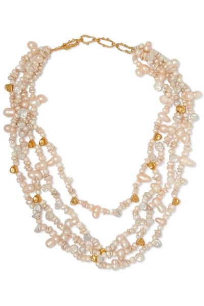 Pacharee Pach Tach Gold-plated Pearl Necklace | ModeSens