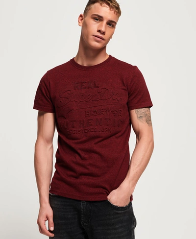 Superdry Vintage Authentic Embossed T-shirt In Red | ModeSens