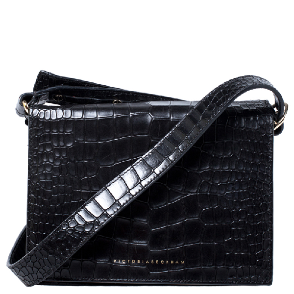 Croc Embossed Mini Leather Bag | semashow.com