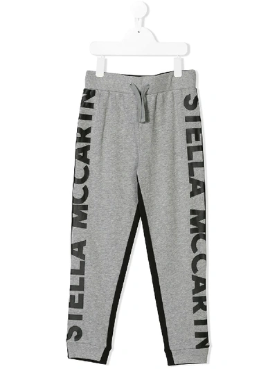 Stella Mccartney Kids' Logo Tracksuit Bottoms In Grey | ModeSens