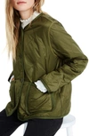 Madewell Quilted Liner Jacket In Vintage Moss | ModeSens