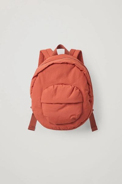 Cos Kids' Round Padded Backpack In Orange | ModeSens