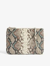 Sandro Addict Snake Print Leather Crossbody Bag In Multi Color | ModeSens
