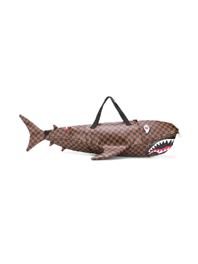 Sprayground Kid Kids' Shark Duffle Bag In Brown | ModeSens