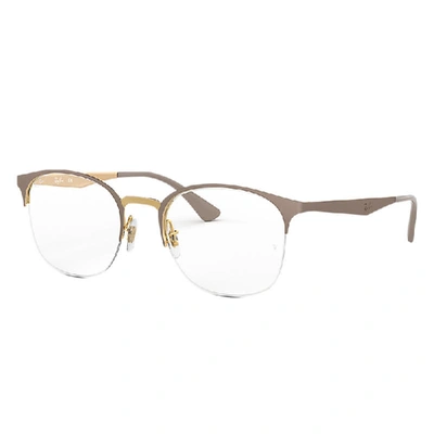 Ray Ban Rb6422 Eyeglasses Light Brown Frame Clear Lenses Polarized 51 ...