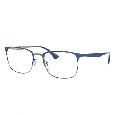 Ray Ban Rb6421 Eyeglasses Blue Frame Clear Lenses Polarized 52-18 ...