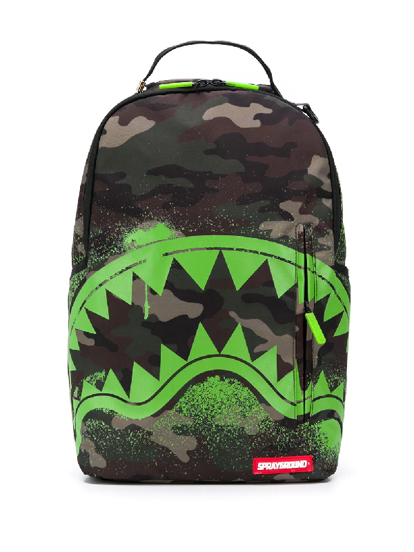 Sprayground Shark Mouth Backpack In Green For Men | SEMA Data Co-op