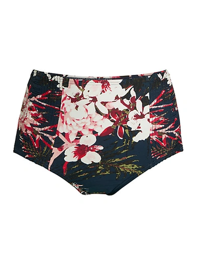 Tommy Hilfiger Orchid High-waist Bikini Bottom In Navy | ModeSens