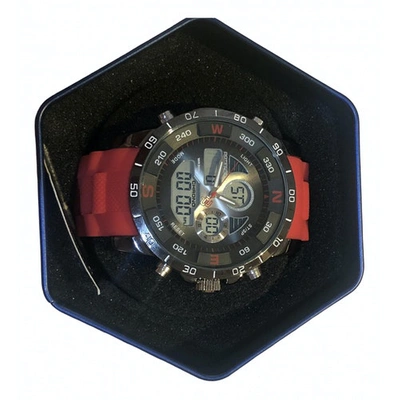Pre-owned Paterson Red Steel Watch | ModeSens