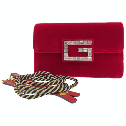 Red Velvet Gucci Handbag | semashow.com