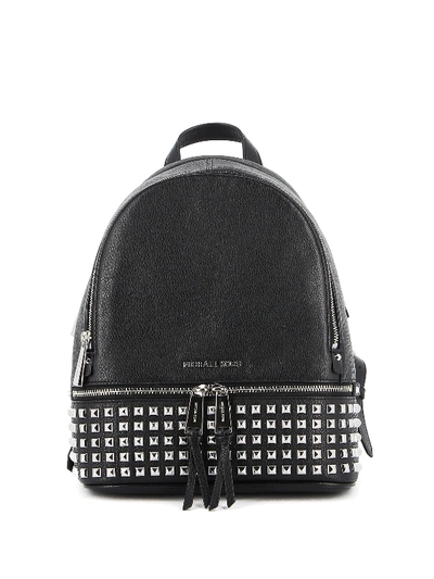 Michael Kors Rhea Small Studded Leather Backpack In Black | ModeSens