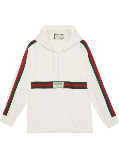 Gucci Men's White Cotton Outerwear Jacket | ModeSens