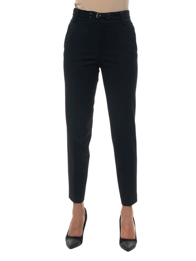 Red Valentino Drainpipe Trousers Reaching The Ankles Black Viscose ...