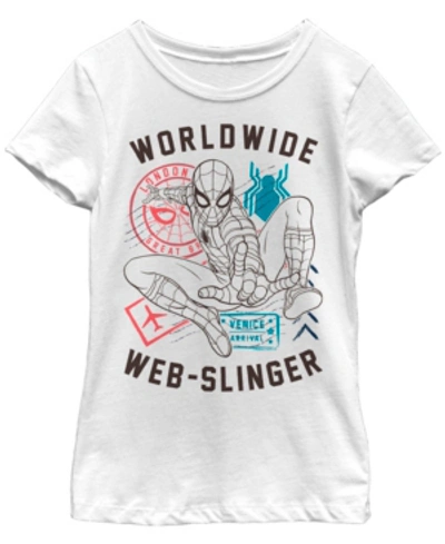 Fifth Sun Kids' Girl's Marvel Spider-man: Far From Home Worldwide Icons ...