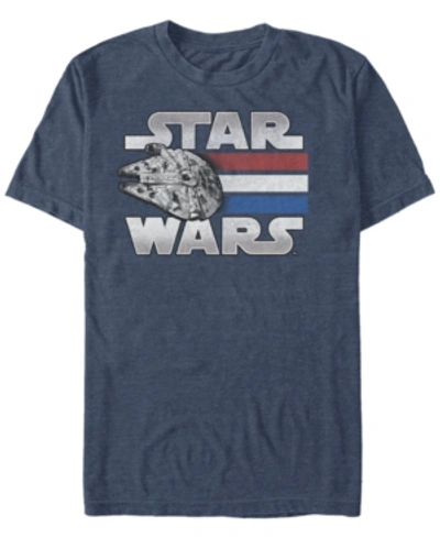 Fifth Sun Men's Star Wars Red White Blue Stripes Falcon Short Sleeve T ...