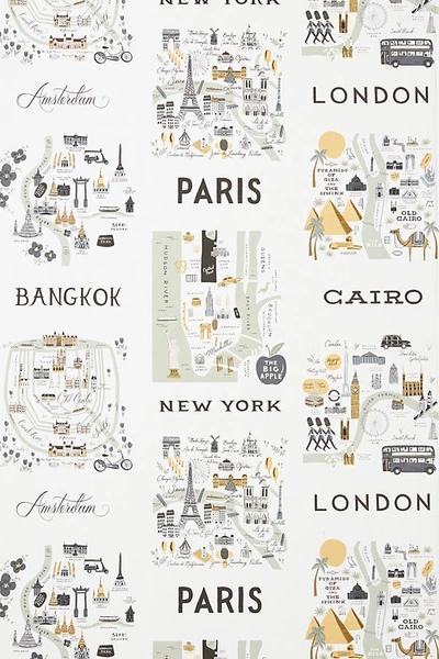 Rifle Paper Co . City Maps Wallpaper In Assorted | ModeSens