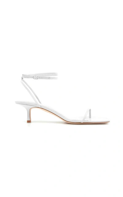 Studio Amelia Women's Lace-up Leather Sandals In Black,white | ModeSens