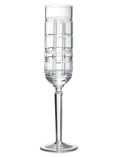 Ralph Lauren Hudson Plaid Champagne Glass In Clear | ModeSens