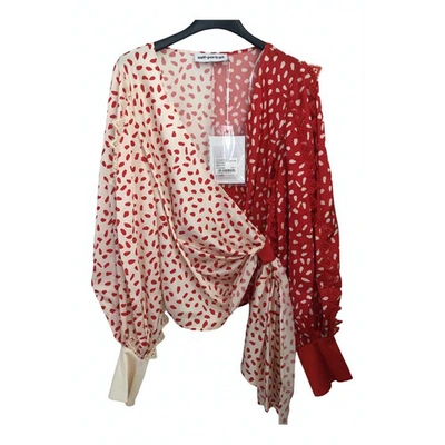 Pre-owned Self-portrait Red Top | ModeSens