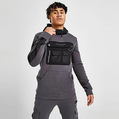 Supply And Demand Men's Cargo Hoodie In Grey | ModeSens