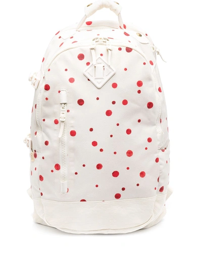 Visvim Logo Polka-dot Backpack In Neutrals | ModeSens