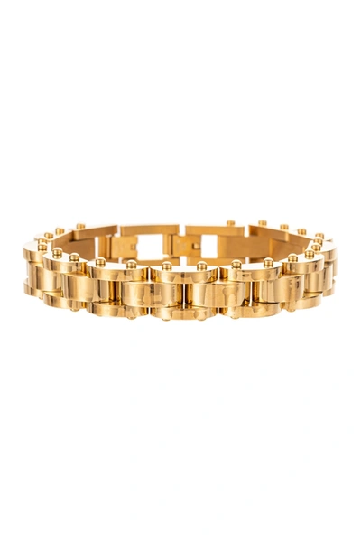 Eye Candy Los Angeles Julian Titanium Chain Link Bracelet In Gold ...