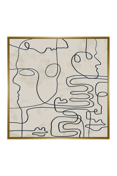 Ptm Images Large Line Drawing #27 Square Canvas In Multi | ModeSens