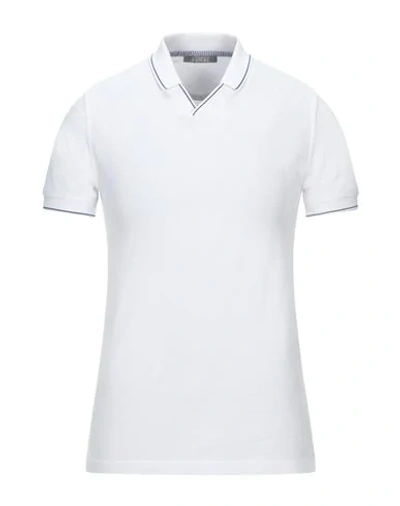 Andrea Fenzi Polo Shirts In White | ModeSens